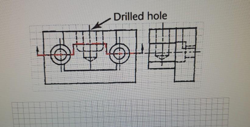 Solved Redraw two given views and draw the section view in | Chegg.com