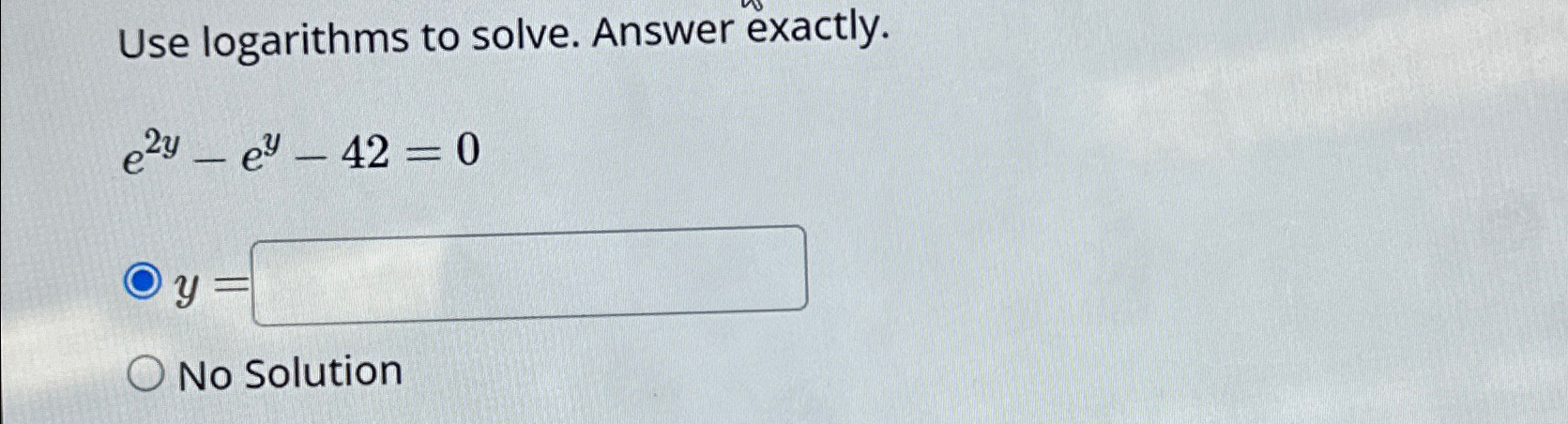 Solved Use logarithms to solve. Answer | Chegg.com