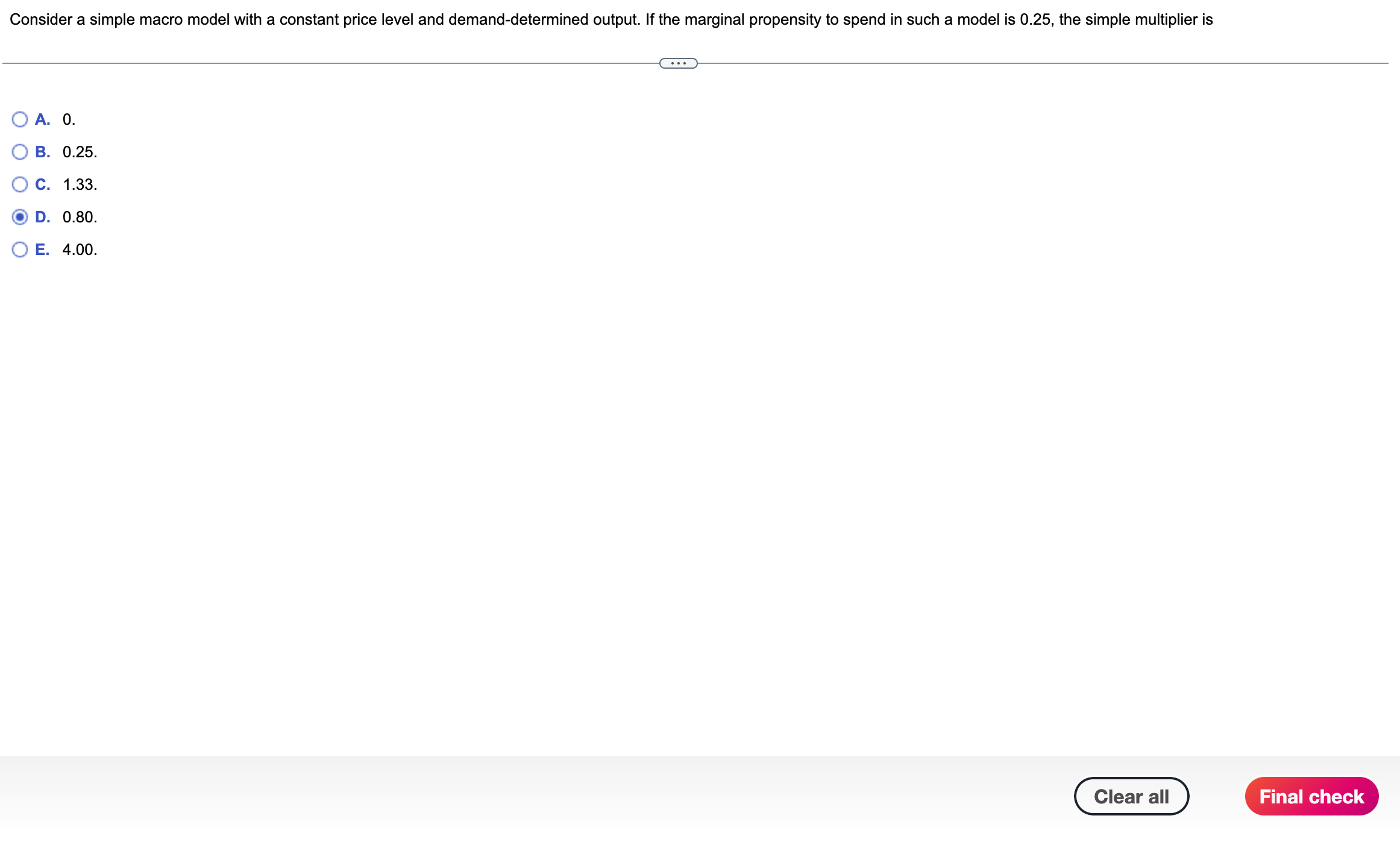 Solved Consider a simple macro model with a constant price | Chegg.com