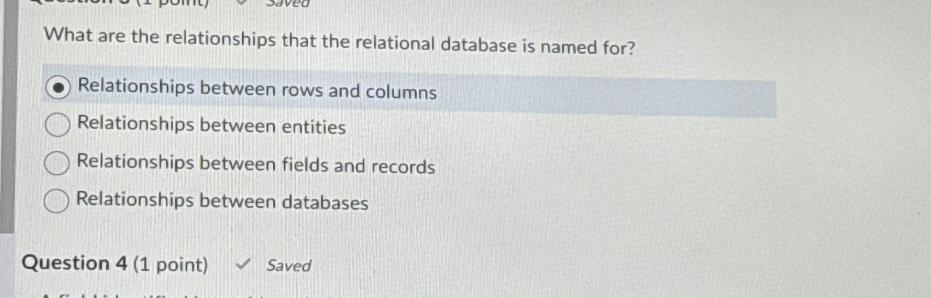 Solved What are the relationships that the relational | Chegg.com
