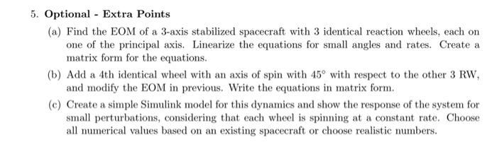 Solved 5. Optional - Extra Points (a) Find the EOM of a | Chegg.com