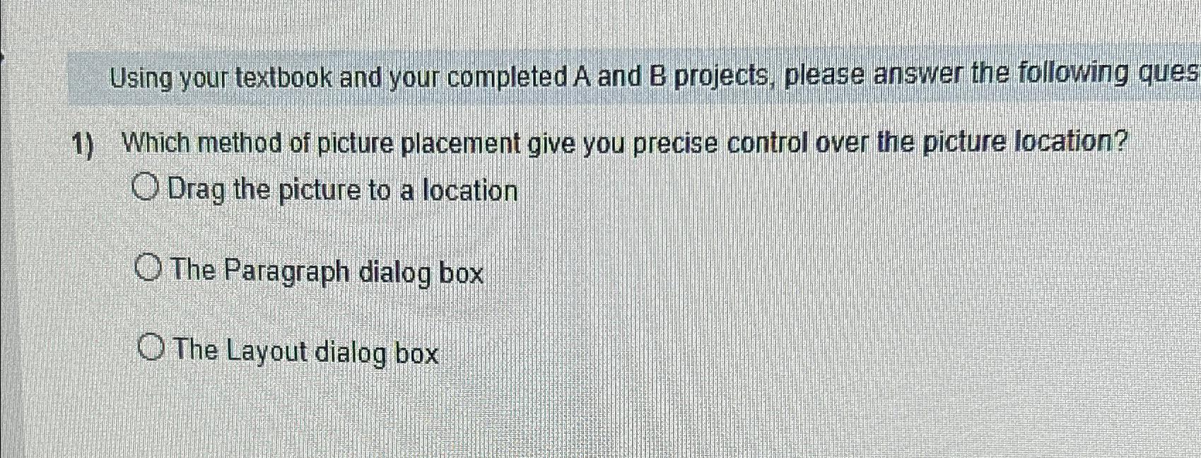 Solved Using your textbook and your completed A and B | Chegg.com