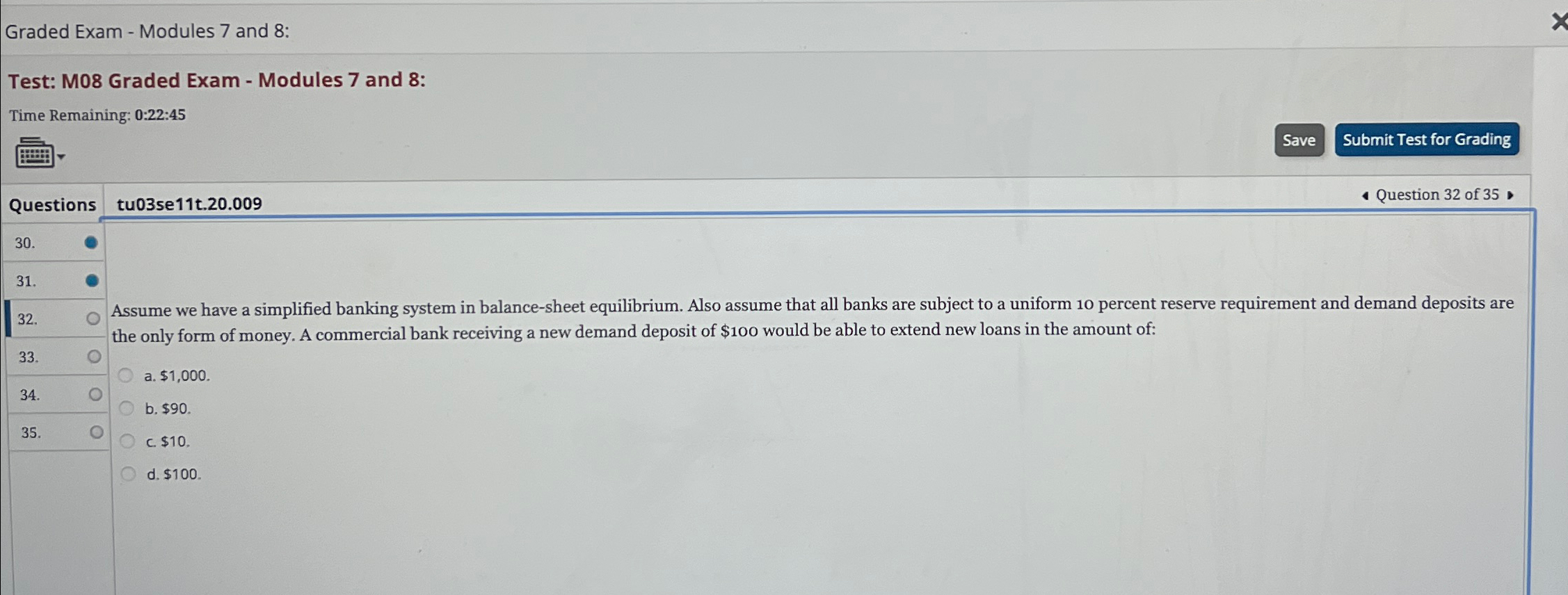 Solved Graded Exam - ﻿Modules 7 ﻿and 8:Test: M08 ﻿Graded | Chegg.com