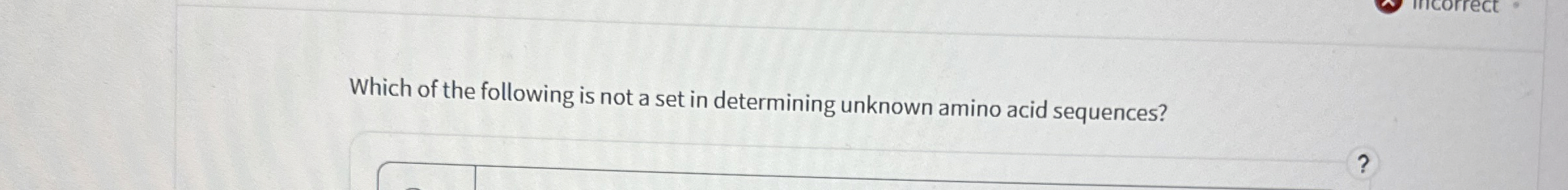Solved Which of the following is not a set in determining | Chegg.com