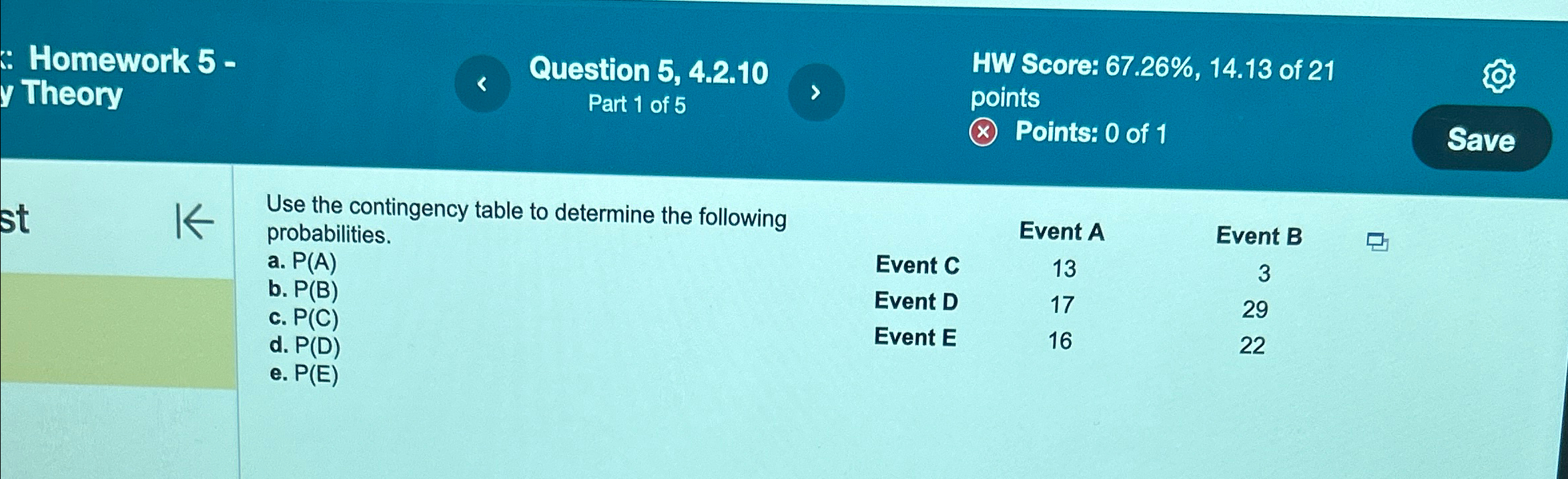 Solved Homework 5 -y TheoryQuestion 5, 4.2.10HW Score: | Chegg.com Solved Homework 5 -y TheoryQuestion 5, 4.2.10HW Score: | Chegg.com