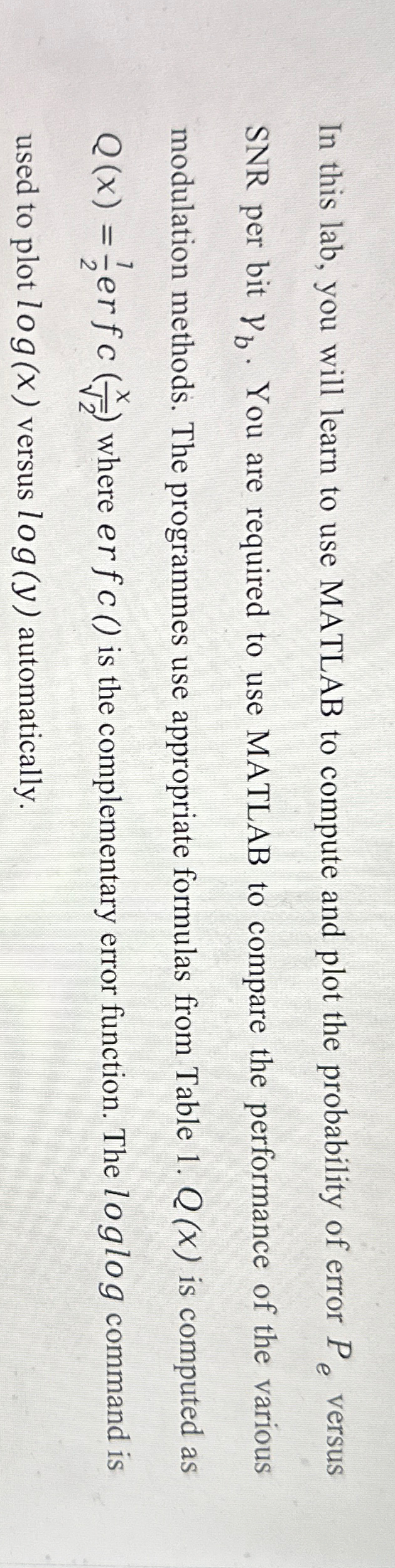 Solved In this lab, you will learn to use MATLAB to compute | Chegg.com