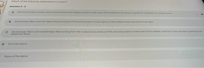 Which of the following statemmots is cornect? Answers | Chegg.com
