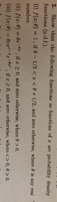 Solved 2. Show that the following functions as functions of | Chegg.com