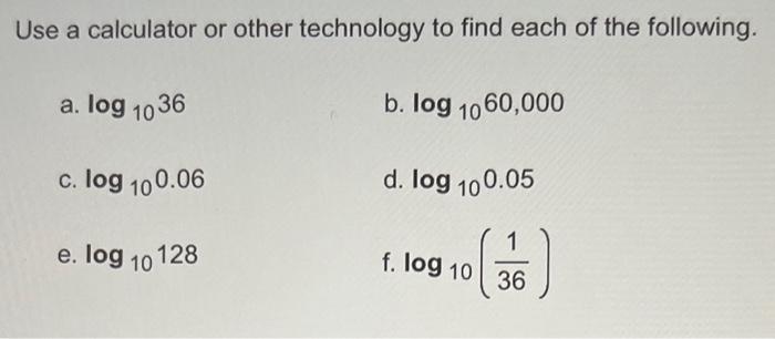 Solved Use a calculator or other technology to find each of | Chegg.com