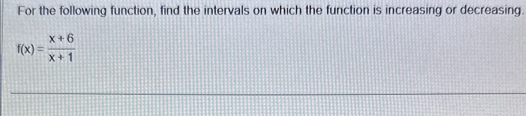 Solved For the following function, find the intervals on | Chegg.com