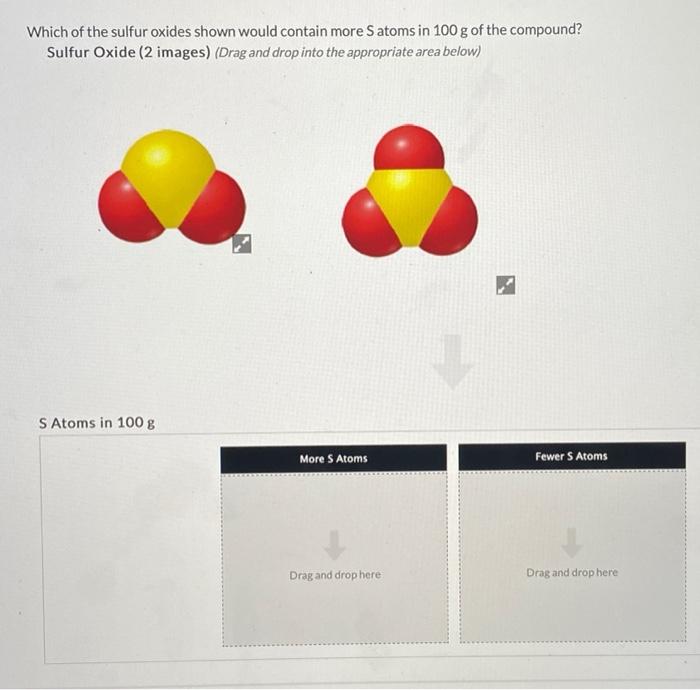 Solved Which of the sulfur oxides shown would contain more | Chegg.com
