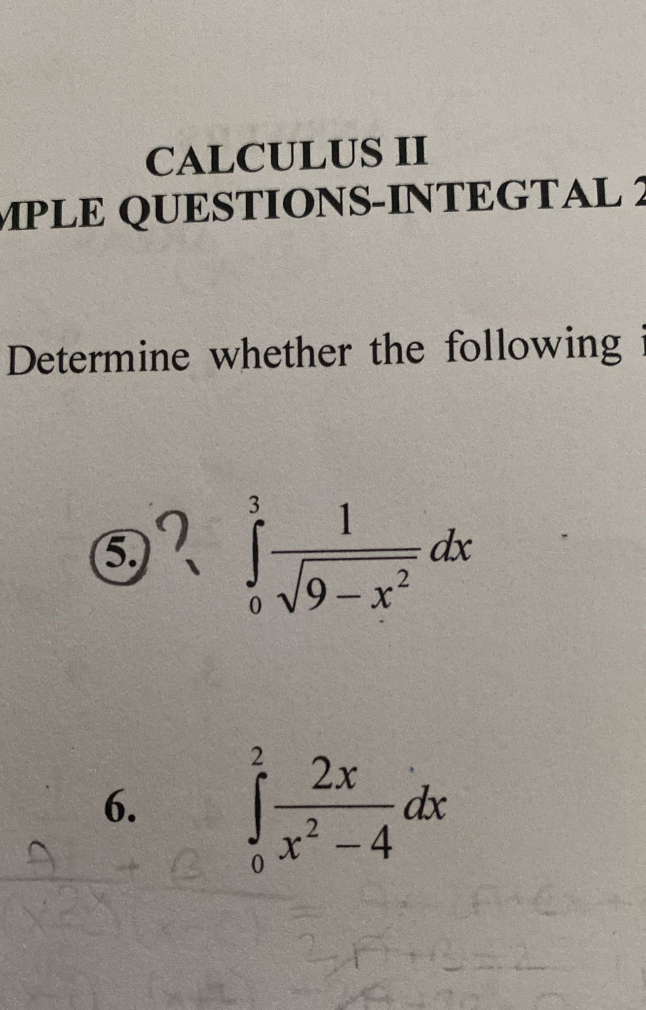 Solved CALCULUS IIDetermine whether the | Chegg.com