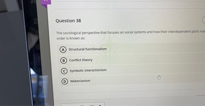 Solved 'Reflexive modernity' refers to: The interdependent | Chegg.com