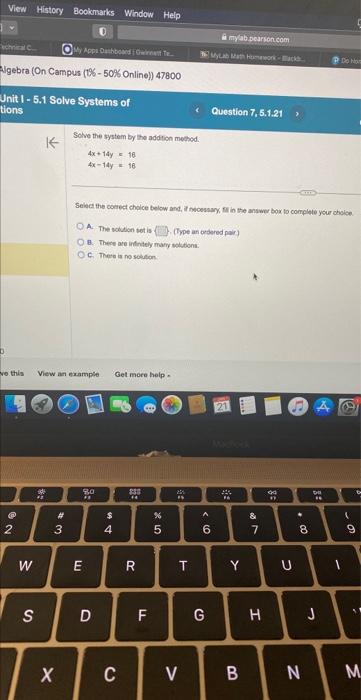 Solved Sohve the system by the addion meched. | Chegg.com