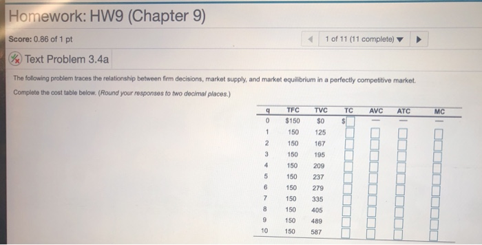 Solved Homework: HW9 (Chapter 9) 1 of 11 (11 complete) | Chegg.com