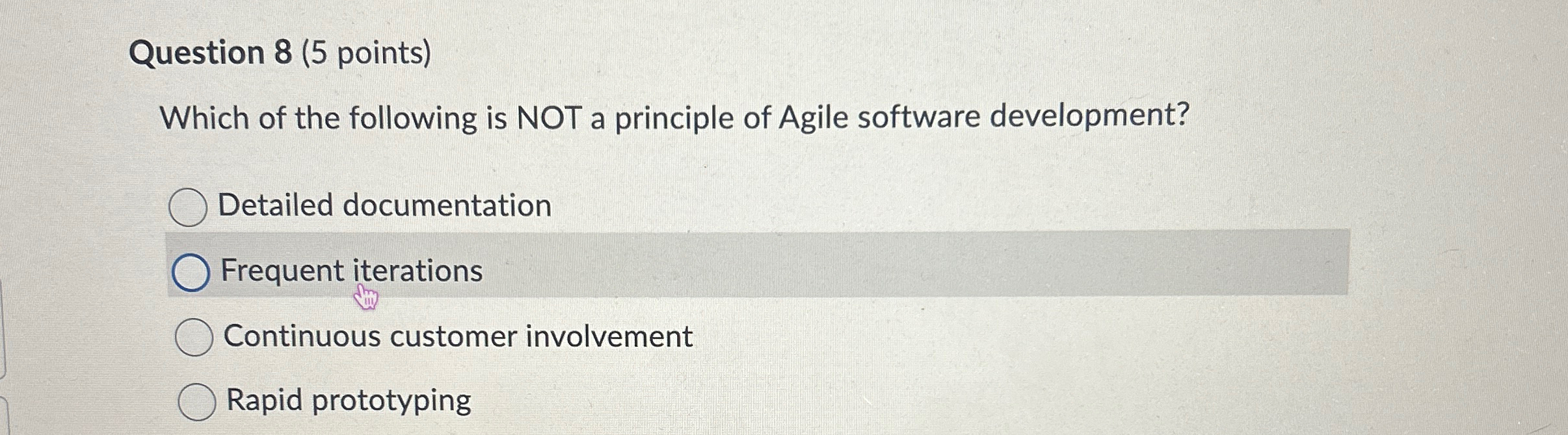Solved Question 8 (5 ﻿points)Which of the following is NOT a | Chegg.com