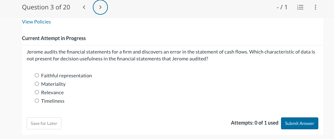 Solved Current Attempt in ProgressJerome audits the | Chegg.com