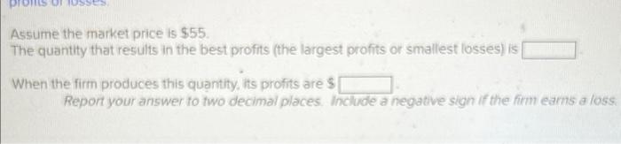 that quantity and selling at the market price. Click | Chegg.com