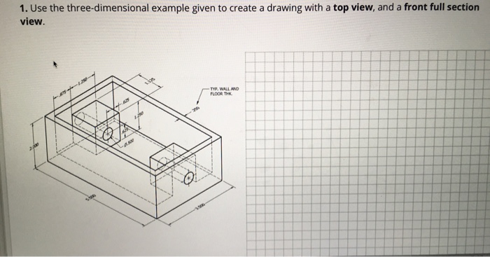 Solved 1. Use the three-dimensional example given to create | Chegg.com