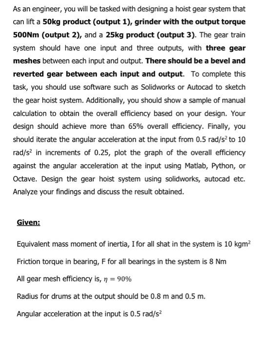 Solved Can you please Calculate manually: Output torque for | Chegg.com