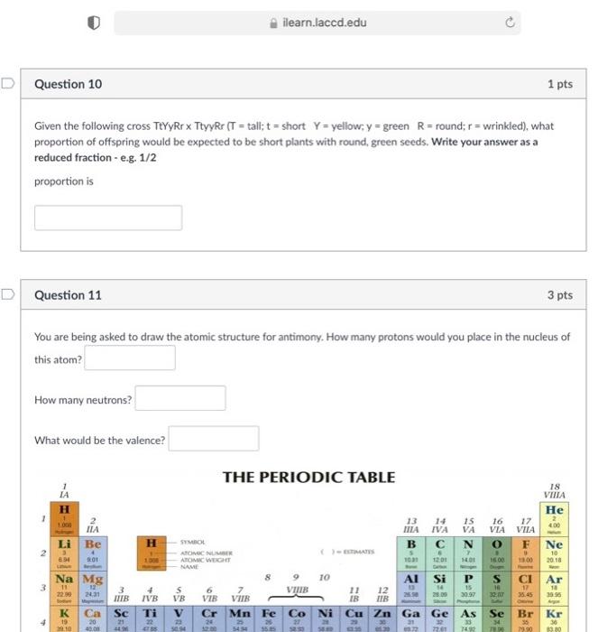 Solved ilearn.laccd.edu D Question 10 1 pts Given the | Chegg.com