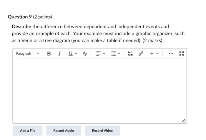 Solved Describe the difference between dependent and | Chegg.com