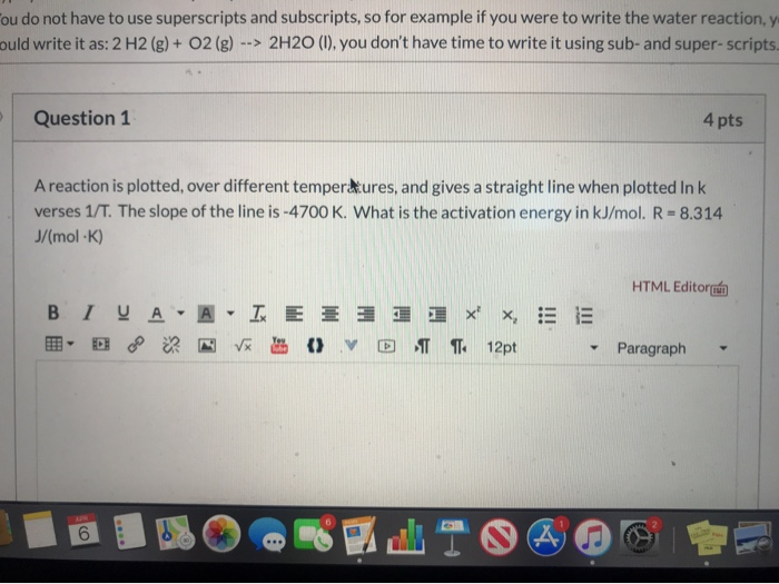 Solved "ou do not have to use superscripts and subscripts, | Chegg.com