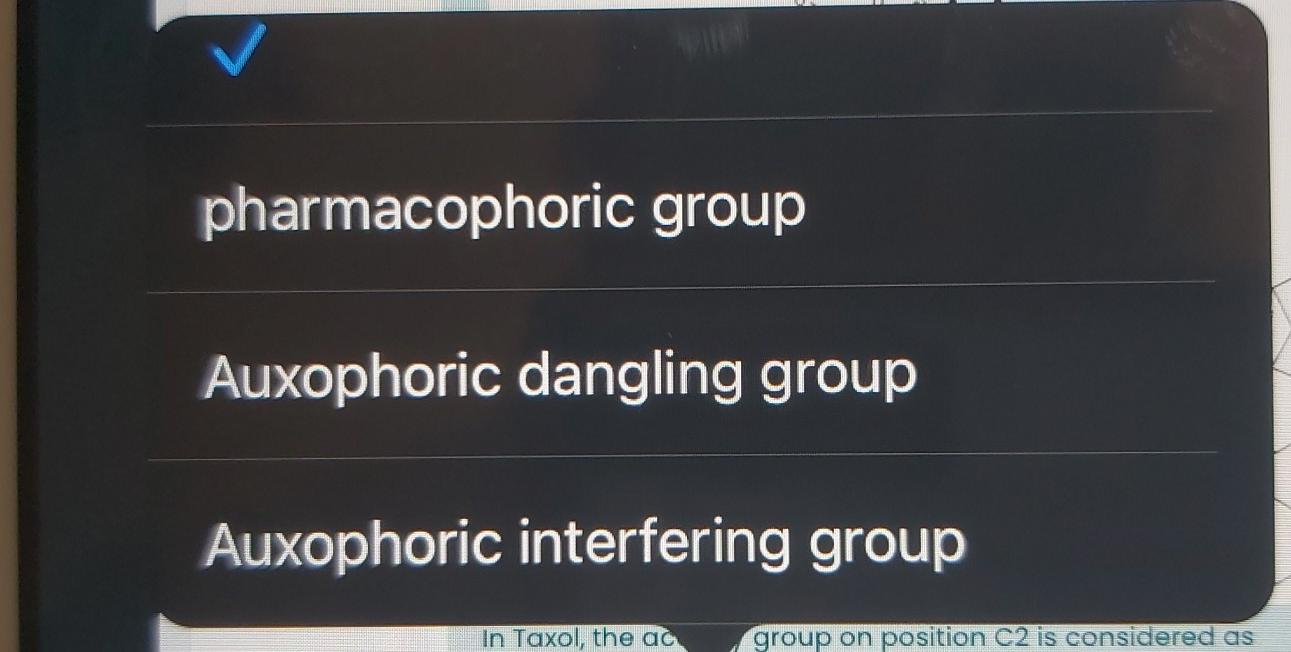 Solved Consider Taxol Molecular Activity Map and its | Chegg.com