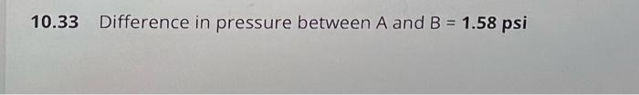 Solved 10.33 Calculate the pressure difference across a | Chegg.com