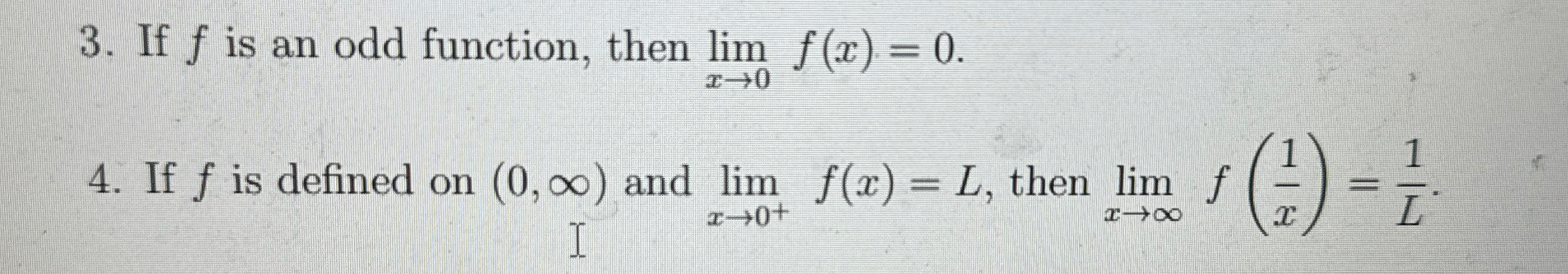 Solved If f ﻿is an odd function, then limx→0f(x)=0.If f ﻿is | Chegg.com