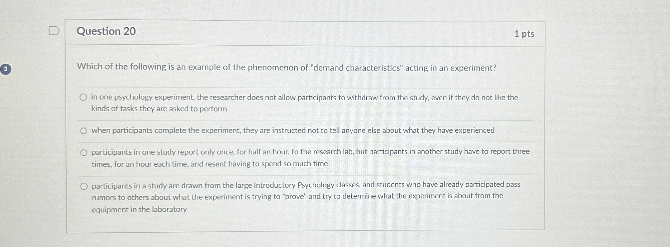 Solved Question 201 ﻿ptsWhich of the following is an example | Chegg.com