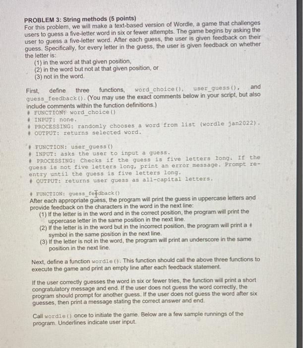 Solved Please use simple Python only-use string methodshere | Chegg.com