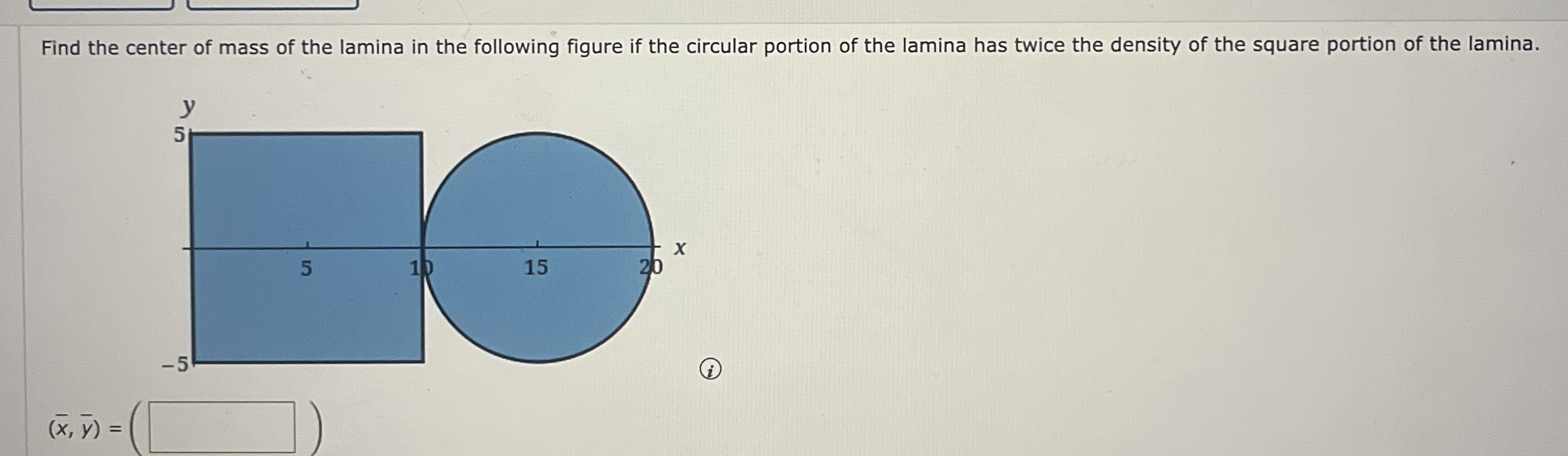 Solved Find the center of mass of the lamina in the | Chegg.com