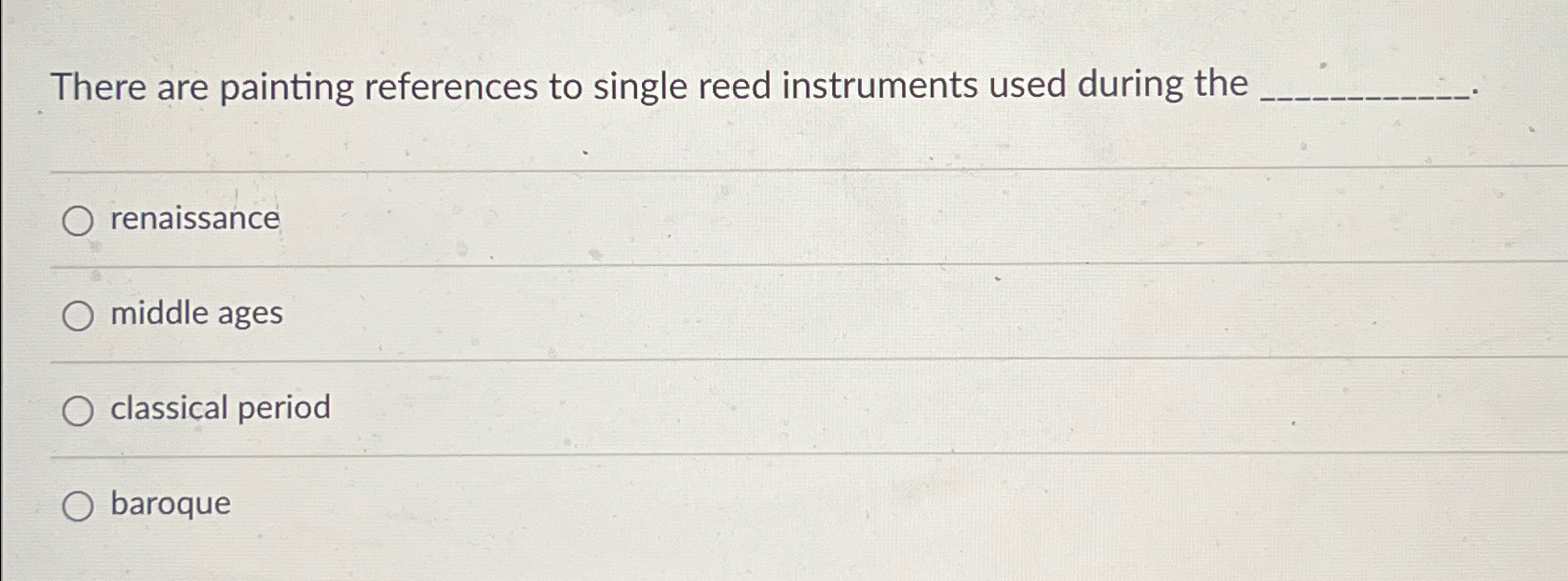 Solved There are painting references to single reed | Chegg.com