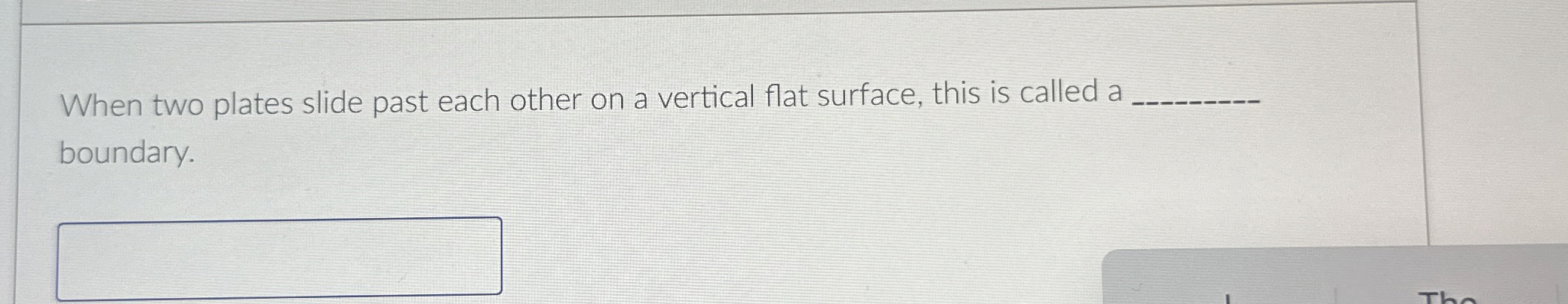 Solved When two plates slide past each other on a vertical | Chegg.com
