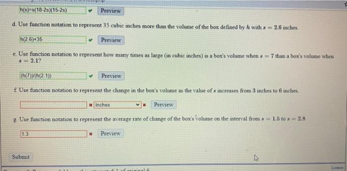 Solved Let's practice using function notation to represent | Chegg.com