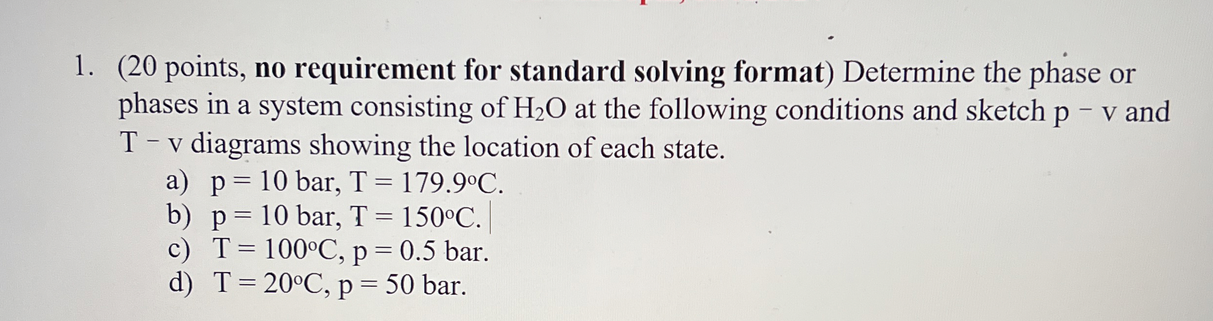 Solved (20 ﻿points, no requirement for standard solving | Chegg.com