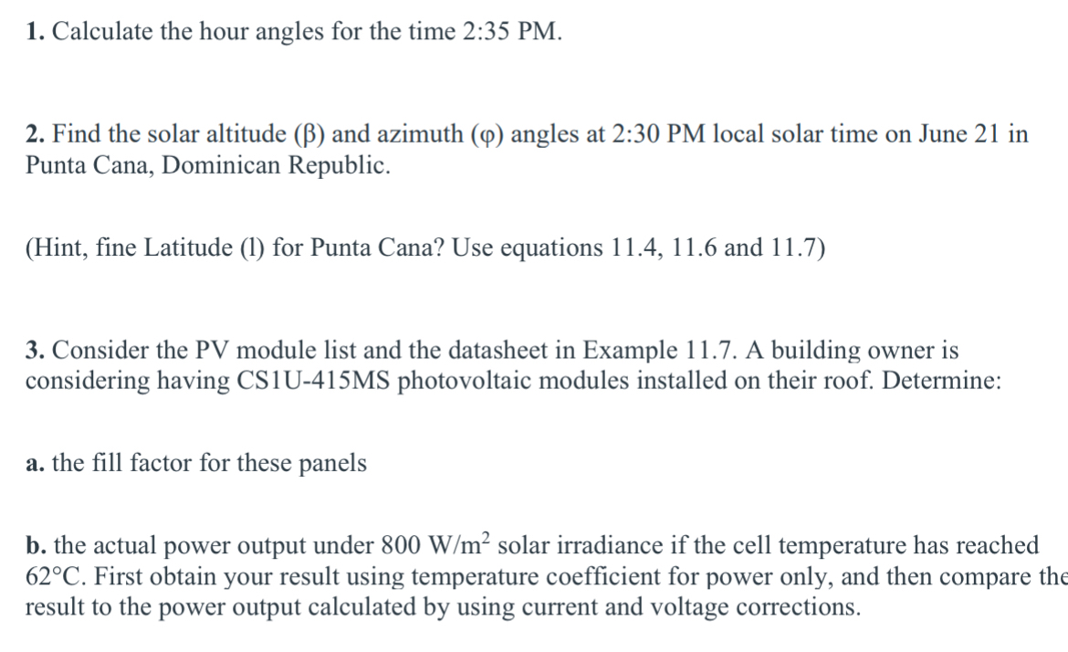 Solved Calculate the hour angles for the time 2:35 ﻿PM.Find | Chegg.com