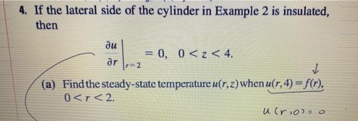 Solved 4. If the lateral side of the cylinder in Example 2 | Chegg.com