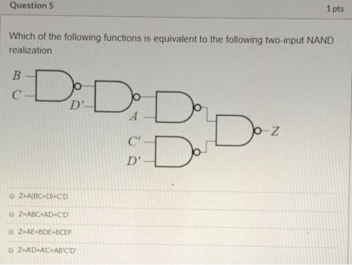 Solved Question 4 2 pt Match the eight different simplified | Chegg.com