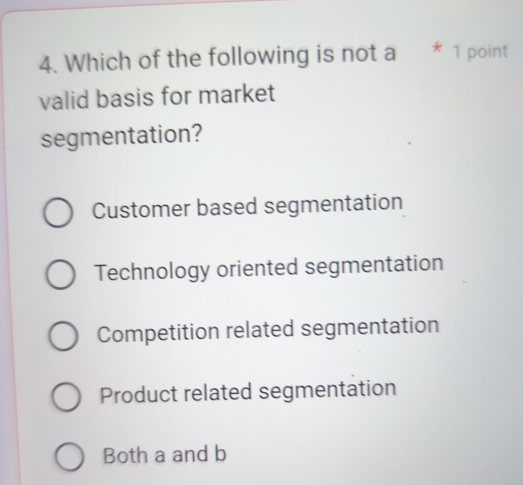 Solved Which of the following is not a1 ﻿pointvalid basis | Chegg.com