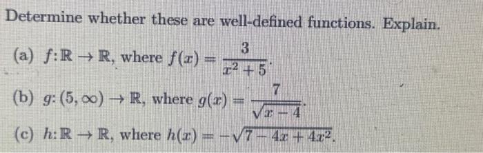 1. Complete the following table:Determine whether | Chegg.com