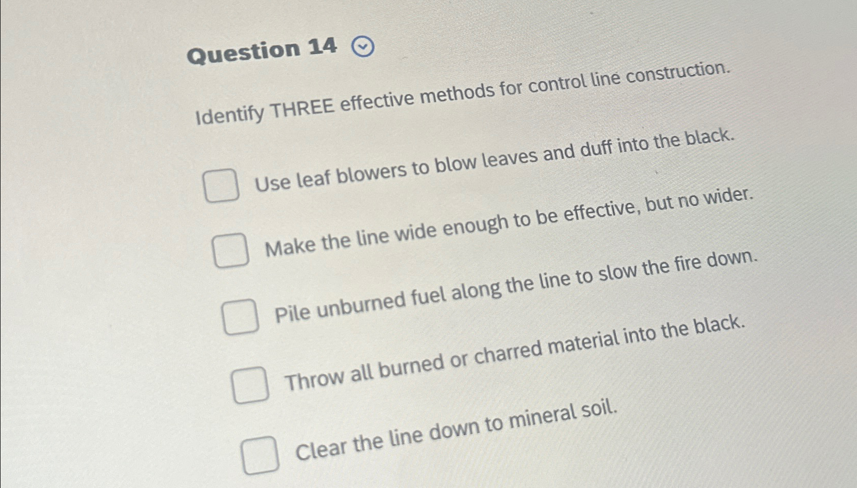 Solved Question 14 (Identify THREE effective methods for | Chegg.com