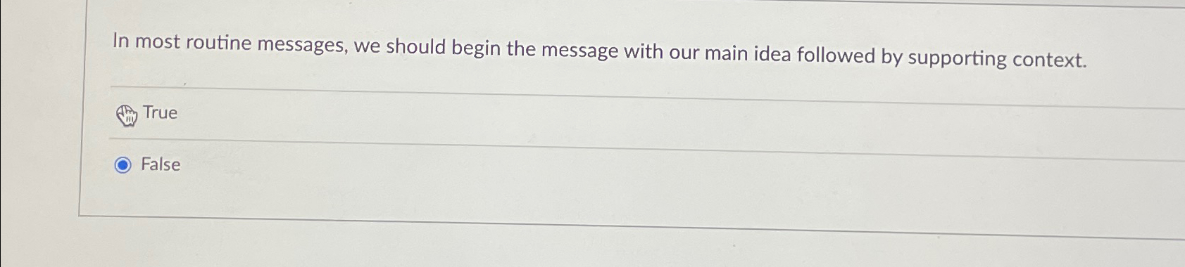 Solved In most routine messages, we should begin the message | Chegg.com
