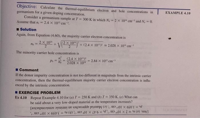 Solved Please only do EX. 4.10. Don't skip any steps, and | Chegg.com
