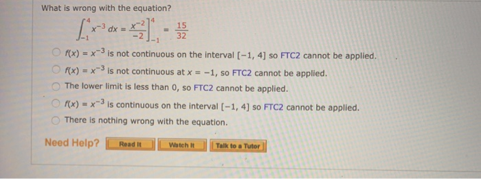 Solved What is wrong with the equation? f(x) = *** is not | Chegg.com