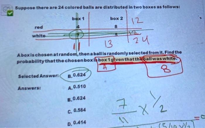 Solved Suppose there are 24 colored balls are distributed in | Chegg.com