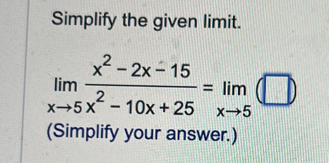 Solved Simplify the given | Chegg.com