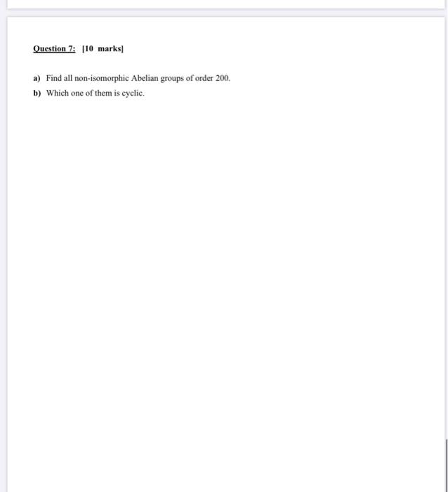 Solved Question 7: [10 marks] a) Find all non-isomorphic | Chegg.com