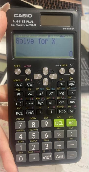 Solved i'dike to ask a question about casio calculator. | Chegg.com